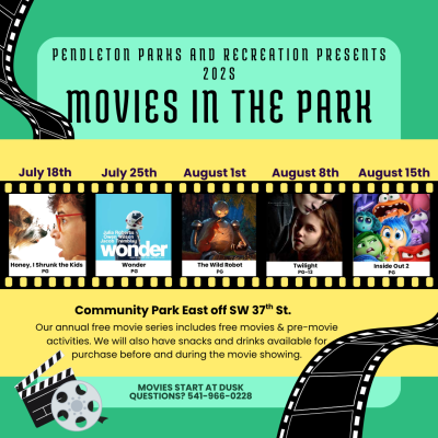 Free Movies in the Park returns to Pendleton | East Oregonian