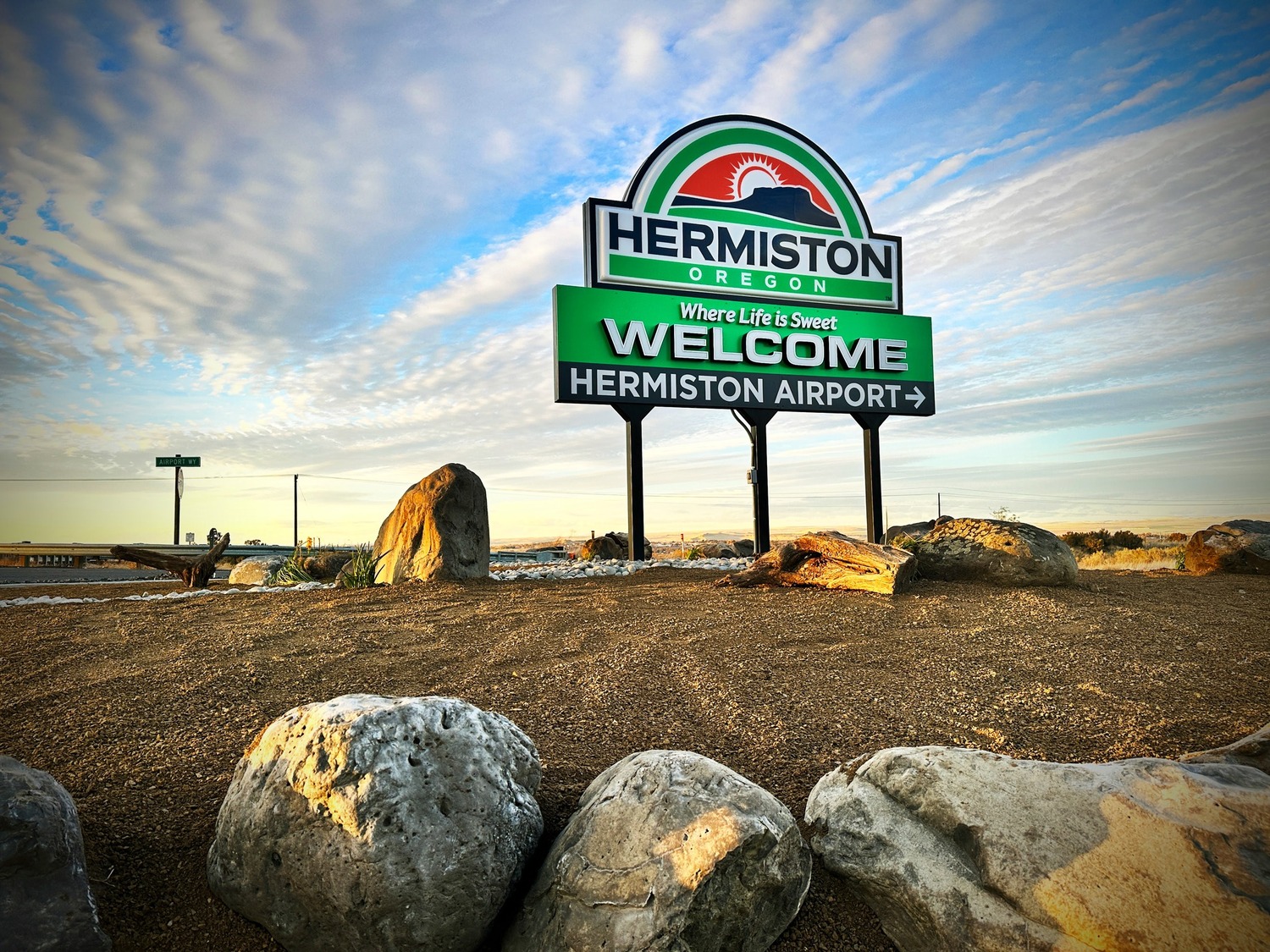 New sign welcomes motorists into Hermiston | East Oregonian