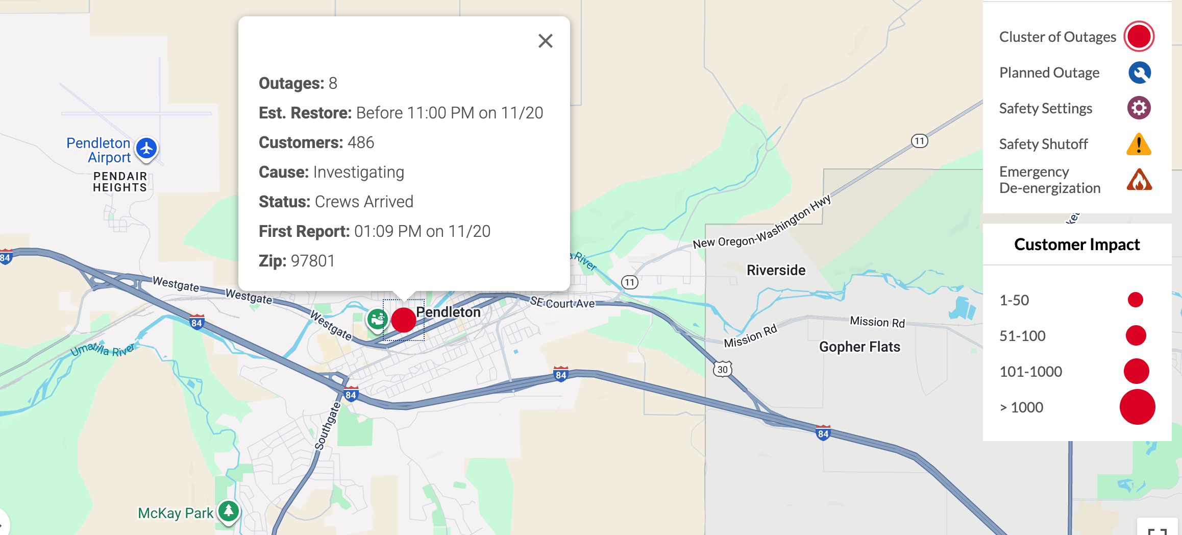 Update: Pendleton power outage reported Thursday afternoon | East Oregonian