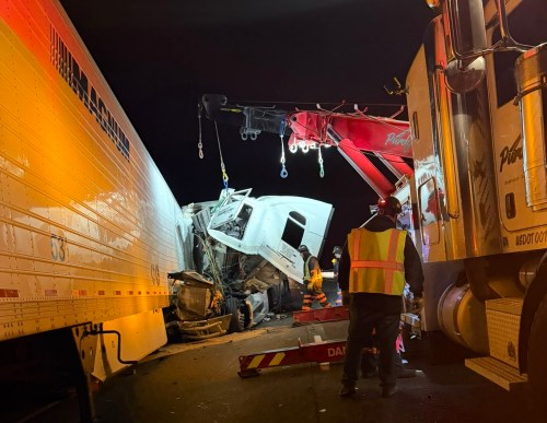 Semi crash in Gilliam County spills meat products onto freeway | East ...